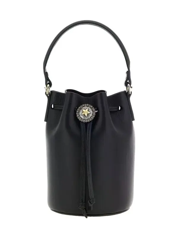 KATE CATE Star Detail Bucket Bag - Black