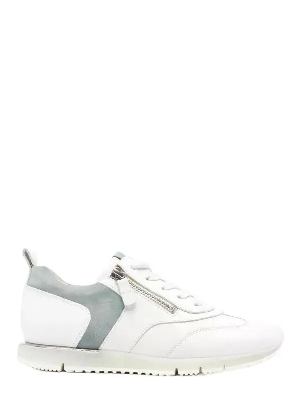 Gabor Zip-up Lace-up Sneakers - White