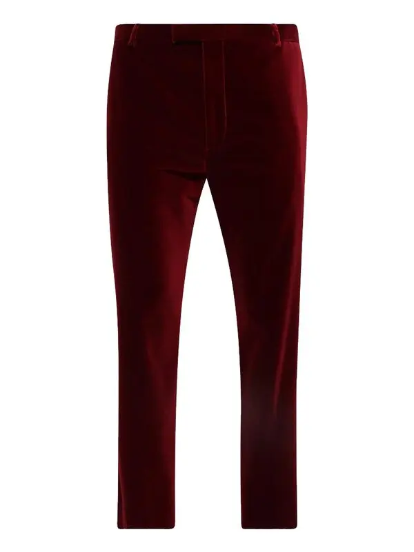 Gucci Velvet Stretch Pant - Red