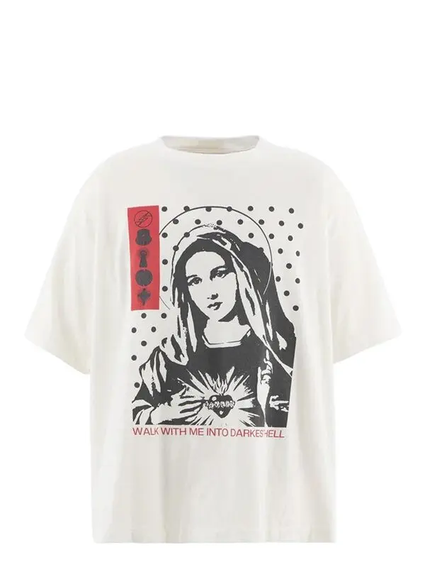 SAINT MXXXXXX X Kosuke Kawamura Maria Tee - White