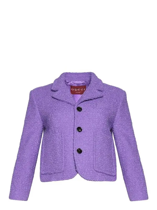 Gucci Tweed Jacket - Purple