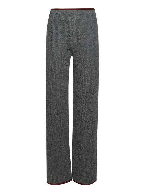 Gucci Soft Rib Felted Pants - Grey