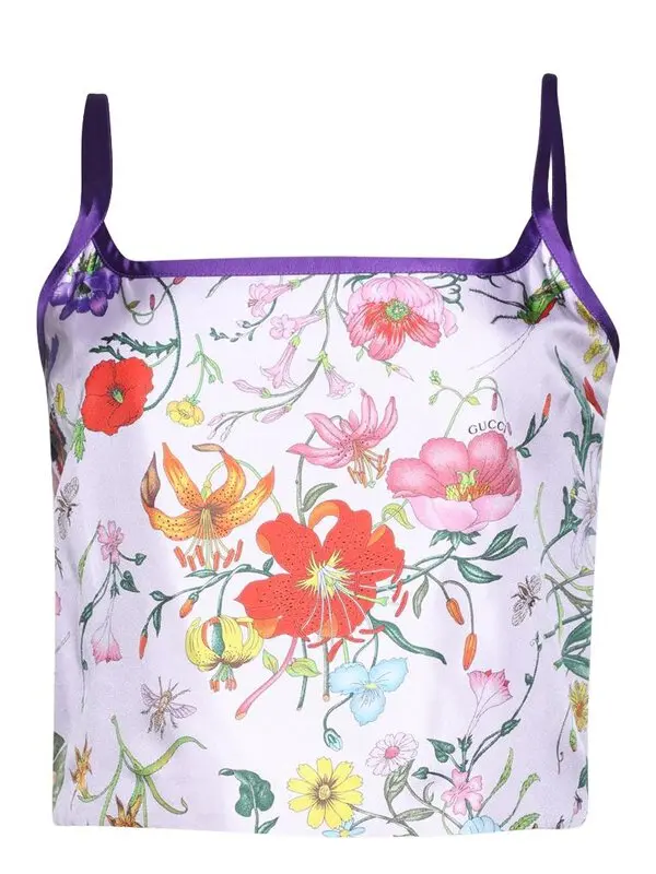 Gucci Floral Top - Purple