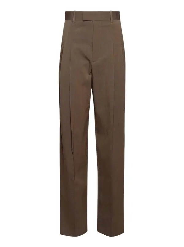 Bottega Veneta Stretch Tricotine Trousers - Brown