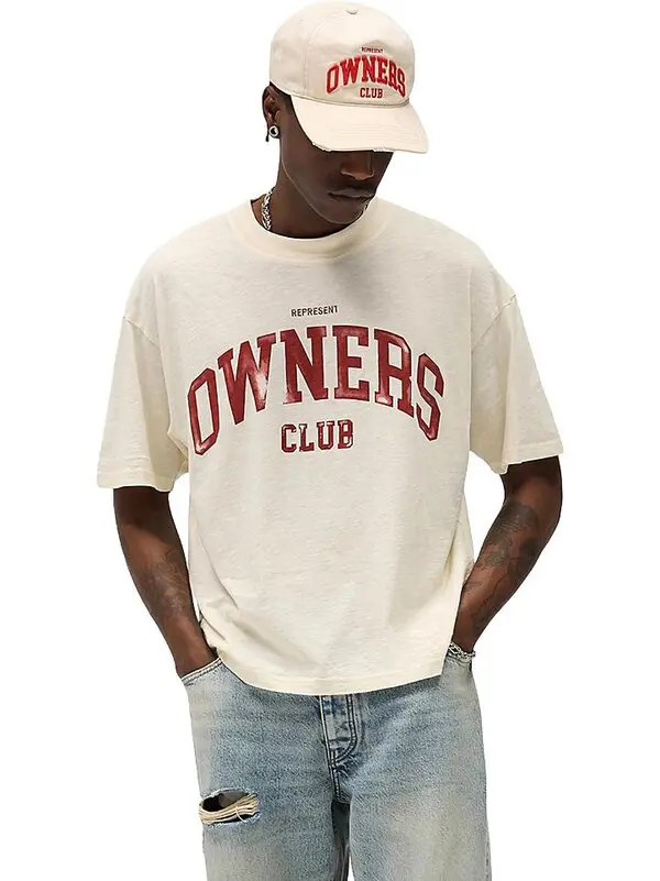 REPRESENT Owners Club Logo T-shirt - Buttercream