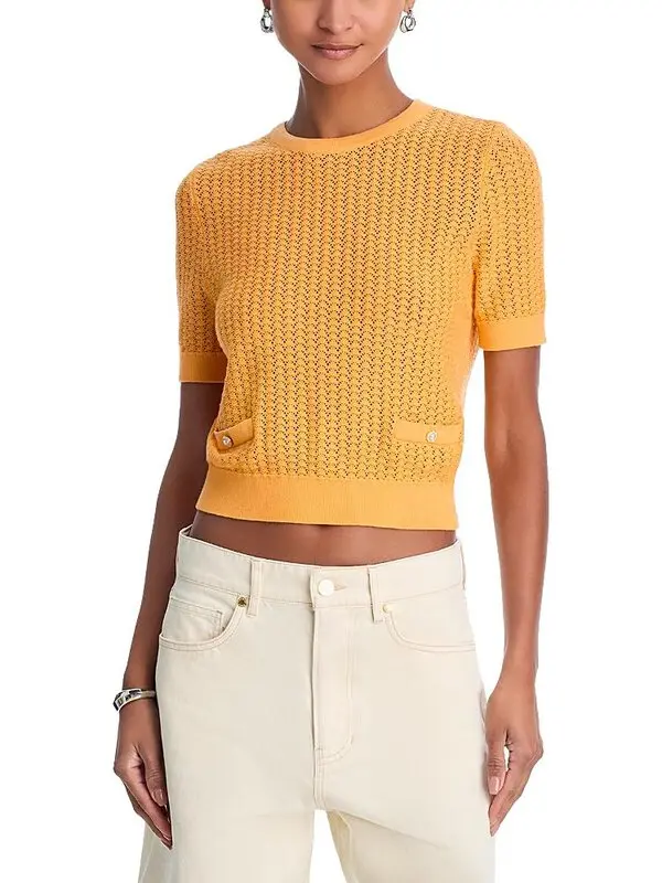French Connection Mozart Scallop Top - Clementine