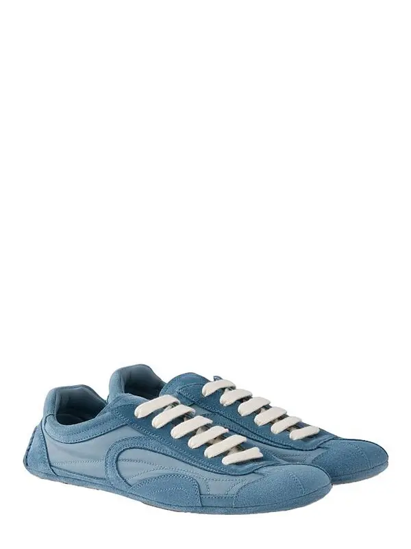 Prada Re-edition 2005 Suede And Re-nylon Sneakers - Light Blue