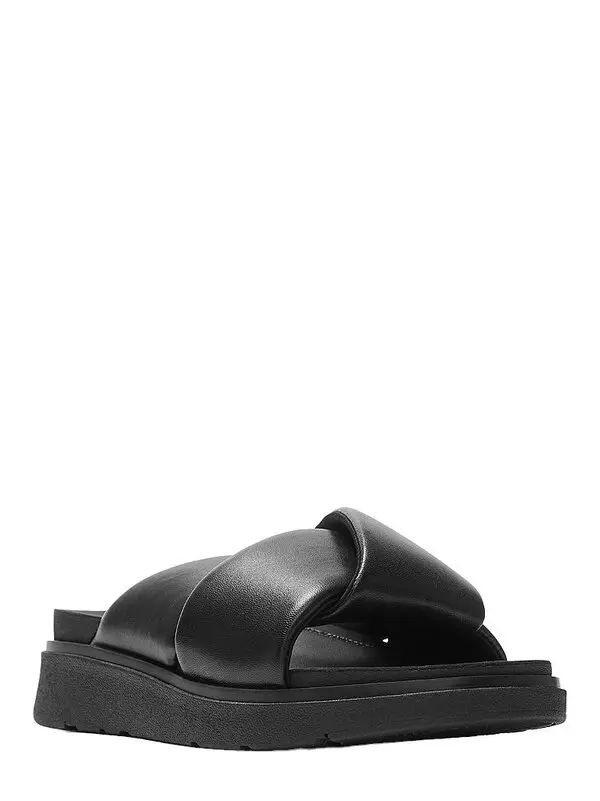 Fitflop Gen-ff Folded Leather Sandals - All Black