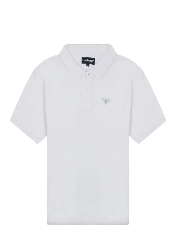 Barbour Polo With Logo - White