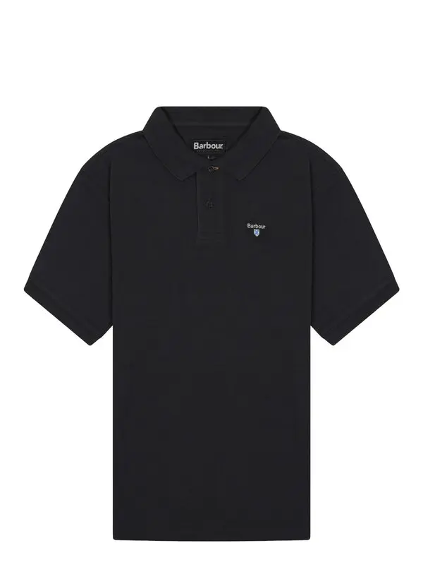 Barbour Polo With Logo - Black