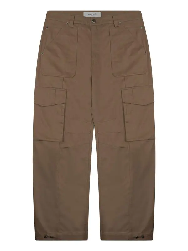 GOLDEN GOOSE Logo Cargo Pants - Brown
