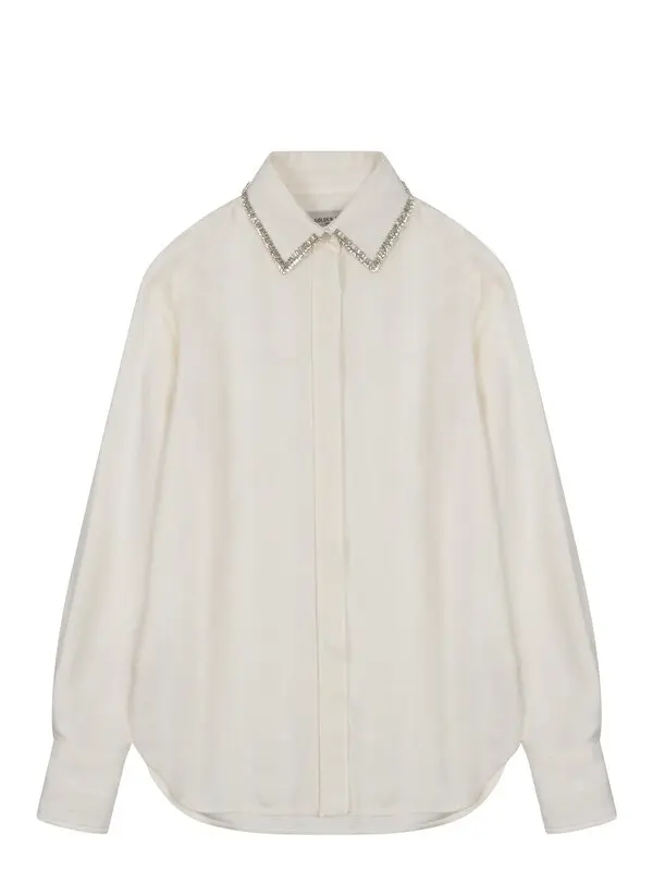 GOLDEN GOOSE Embroidered Shirt - White