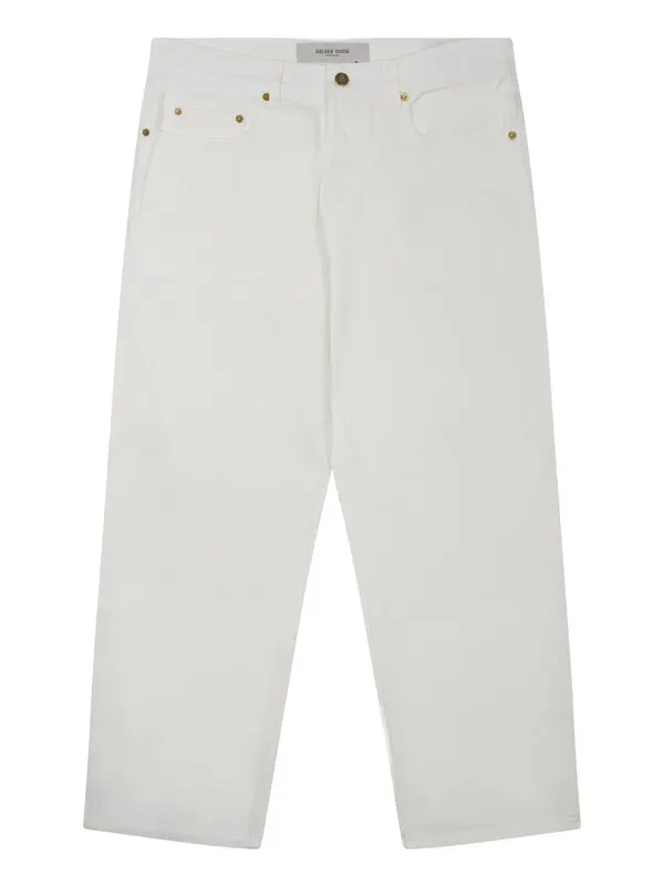 Golden Goose Jeans In Denim - White