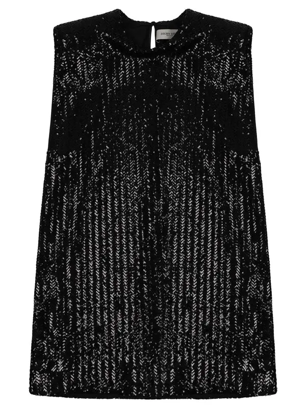 GOLDEN GOOSE Sequined Mini Dress - Black