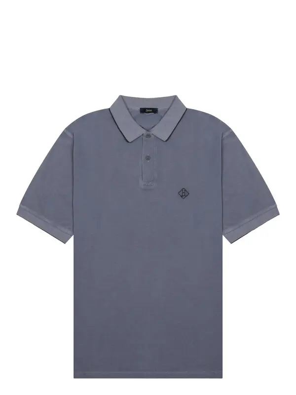 Herno Polo With Logo - Blue