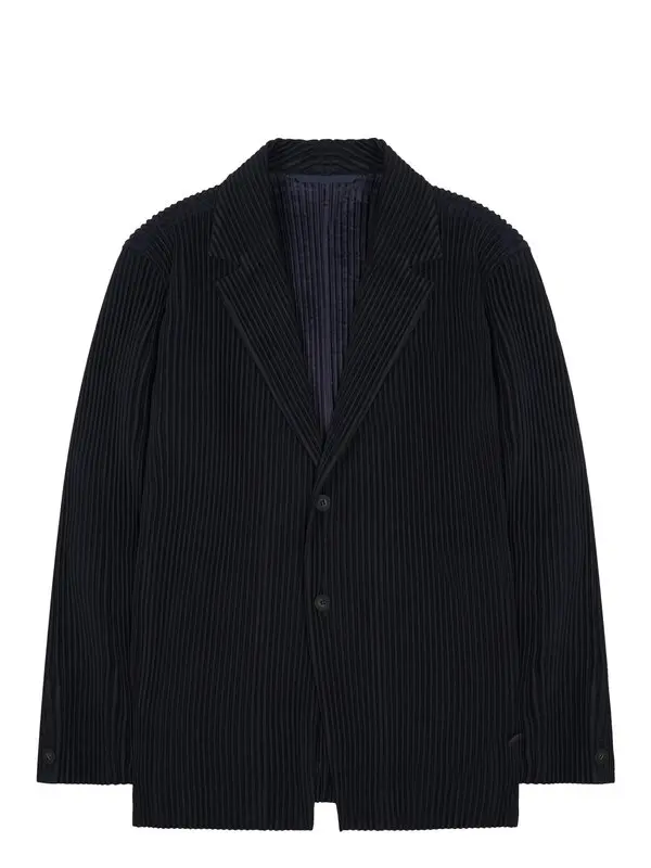 Issey Miyake Pleated Jacket - Black