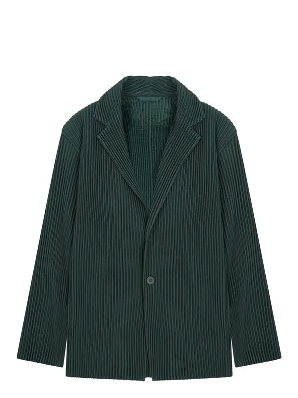 Issey Miyake Pleated Jacket - Green