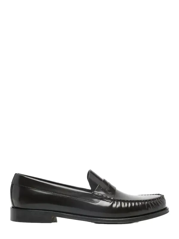 TOM FORD Penny-detail Flat Loafers - Brown
