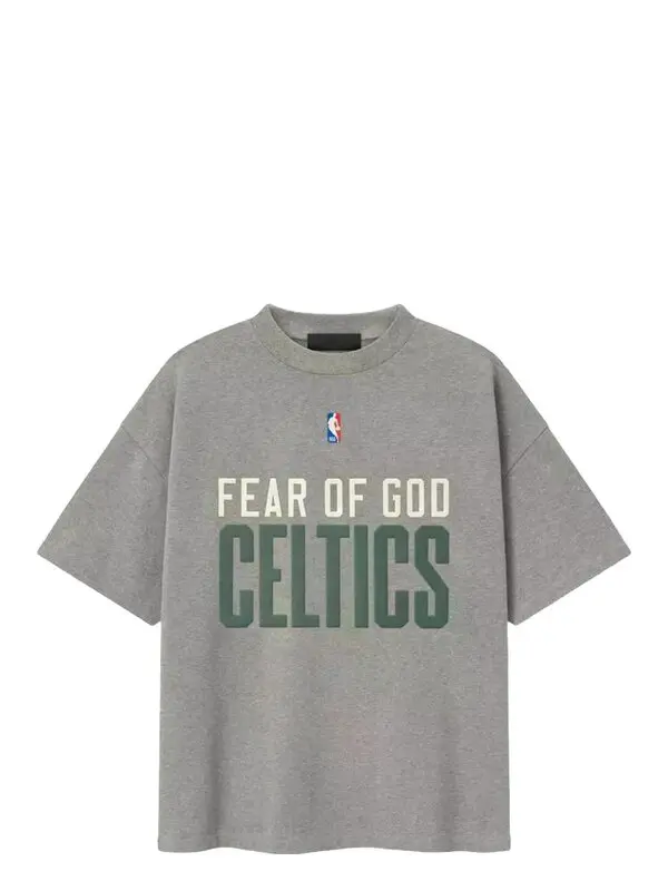 Fear Of God X Nba Celtics 90's Crew-neck T-shirt - Grey