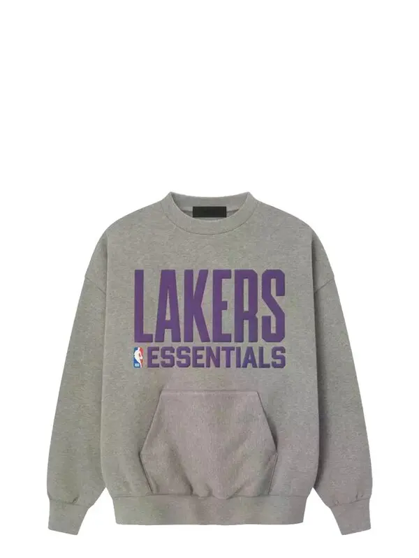 Fear Of God Lakers Sports Fit Crewneck Sweatshirt - Grey