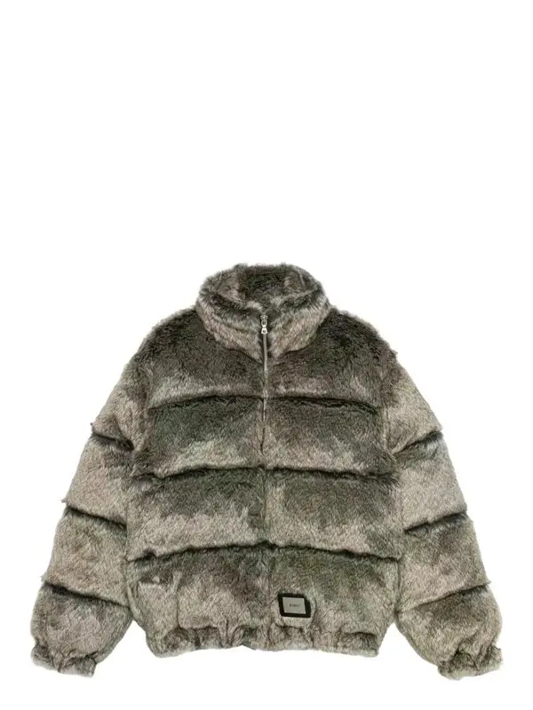 WTAPS Faux-fur Bomber Jacket - Grey