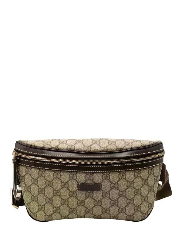 Gucci Gg Supreme Belt Bag - Brown