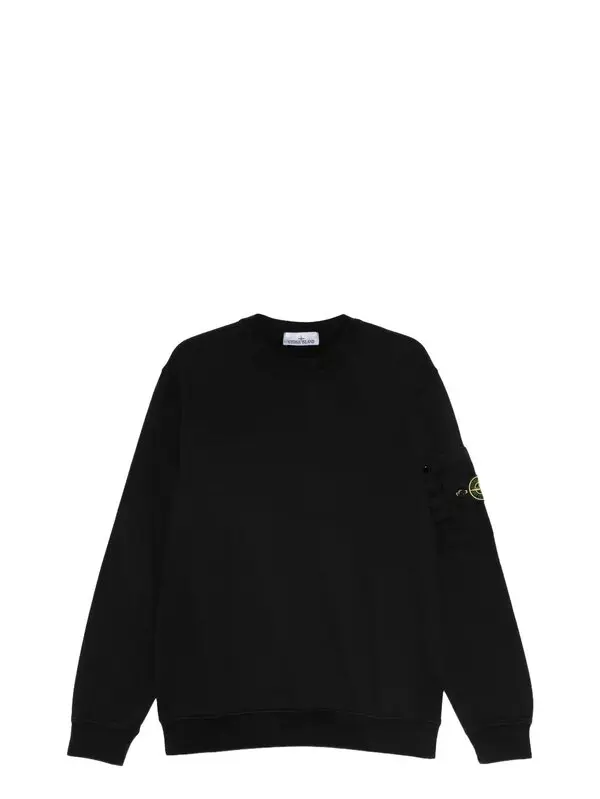Stone Island Patch Pocket Sweatshirt - Black
