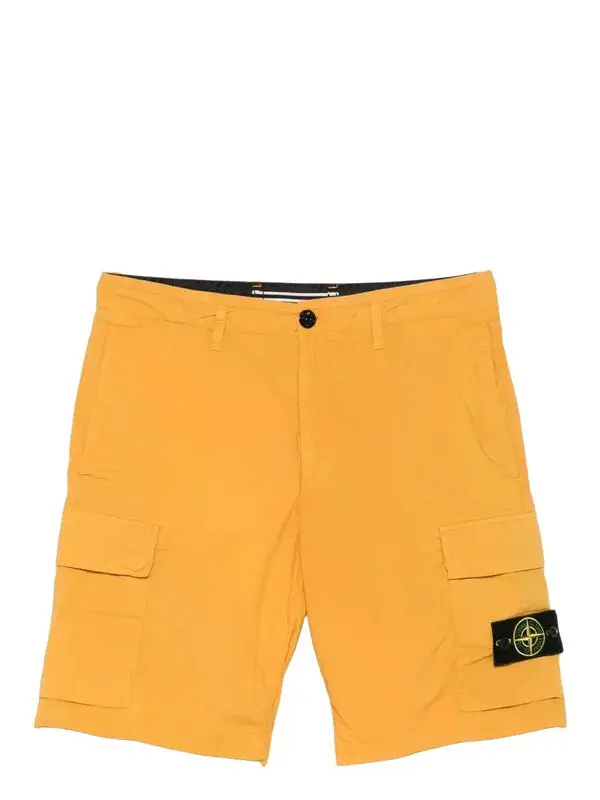 Stone Island Cargo Pocket Shorts - Yellow