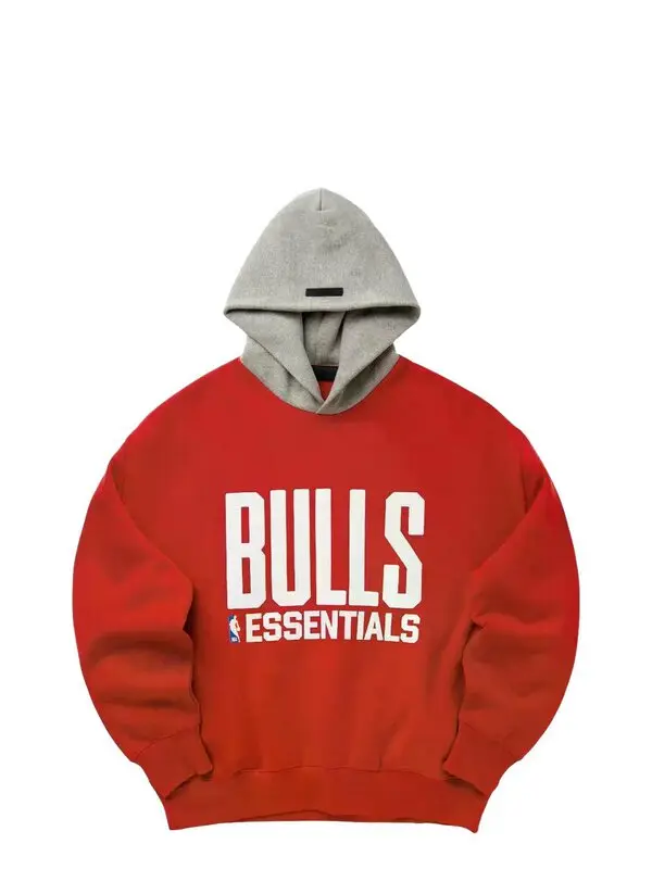 Fear Of God Nba Bulls Essentials Hoodie - Red