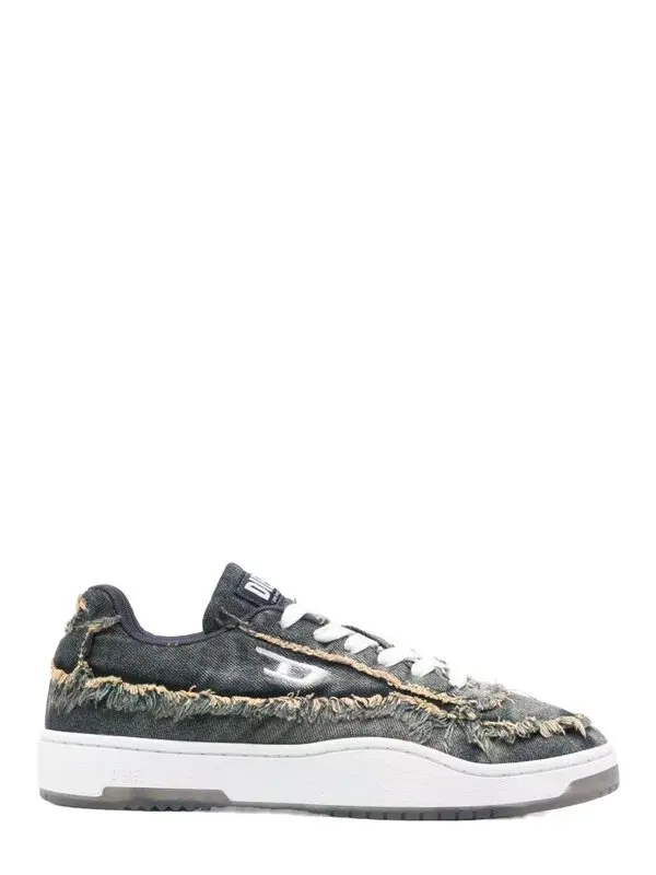 DIESEL® S-tracker-d Low Frayed-detail Sneakers - Blue