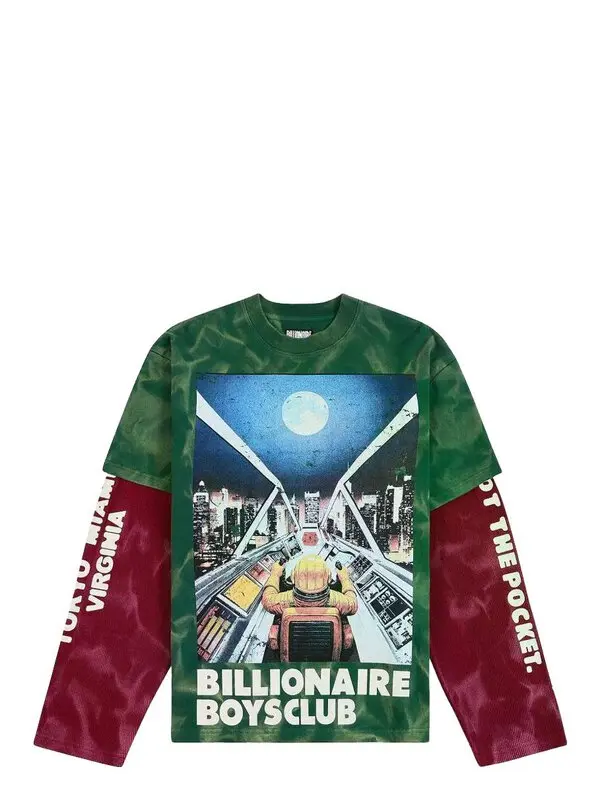 BILLIONAIRE BOYS CLUB Printed Long-sleeve T-shirt - Green
