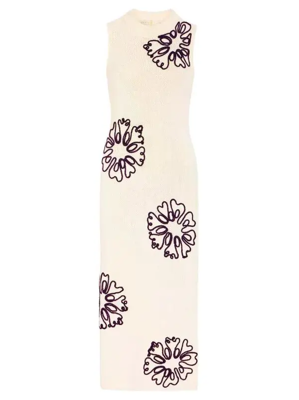 MARIE OLIVER Patricia Floral Midi Dress - Neutrals