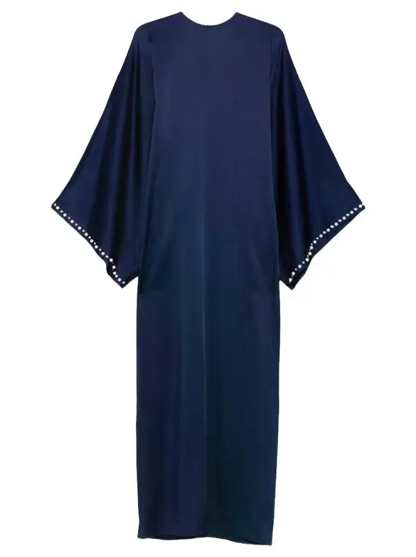 Stella McCartney Embellished-sleeve Maxi Dress - Blue