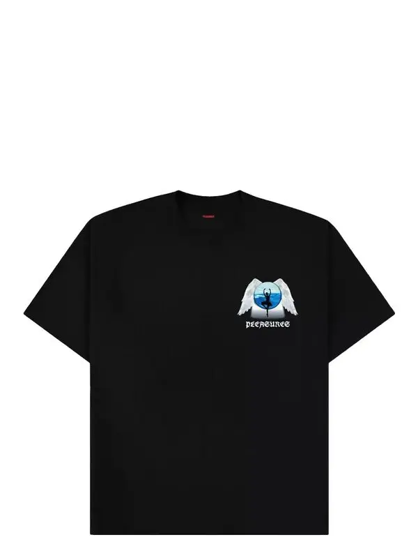 PLEASURES Angle Place Graphic T-shirt - Black