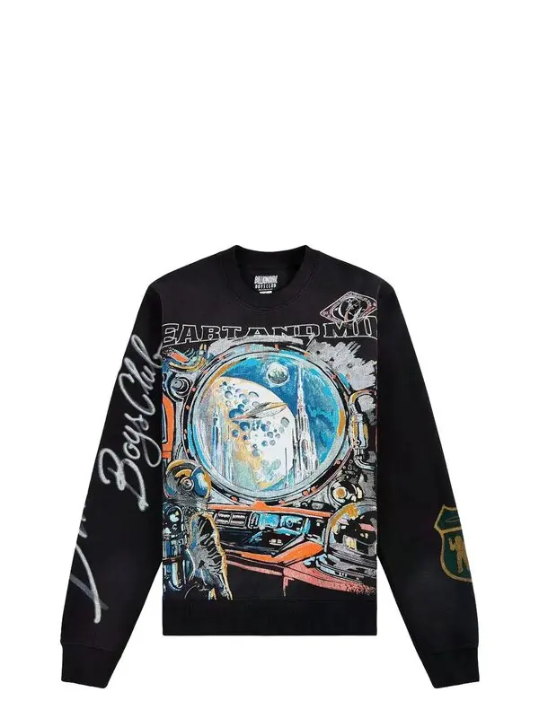 BILLIONAIRE BOYS CLUB Explore Graphic Sweatshirt - Black