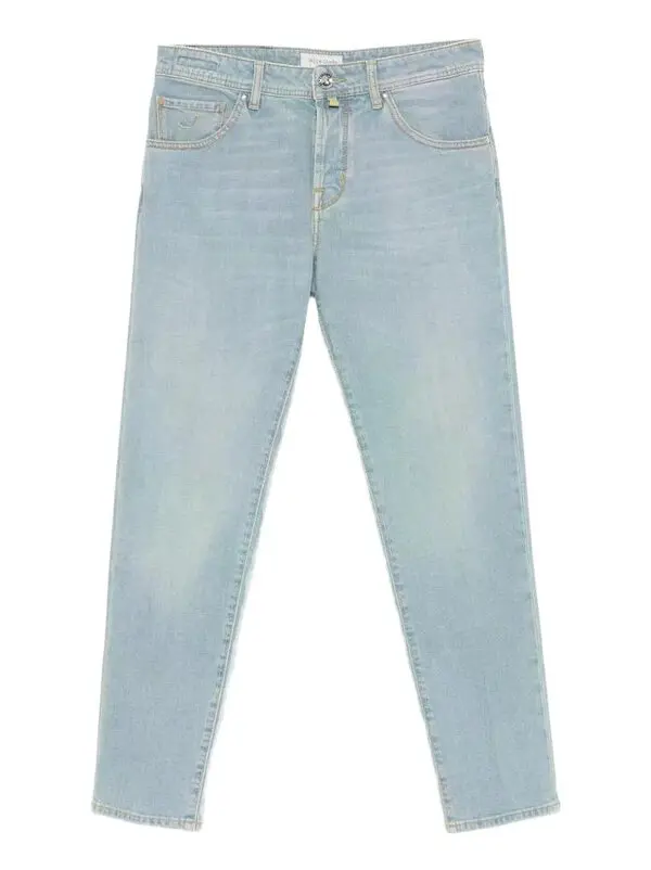 Jacob Cohen Slim Fit Cropped Jeans - Blue