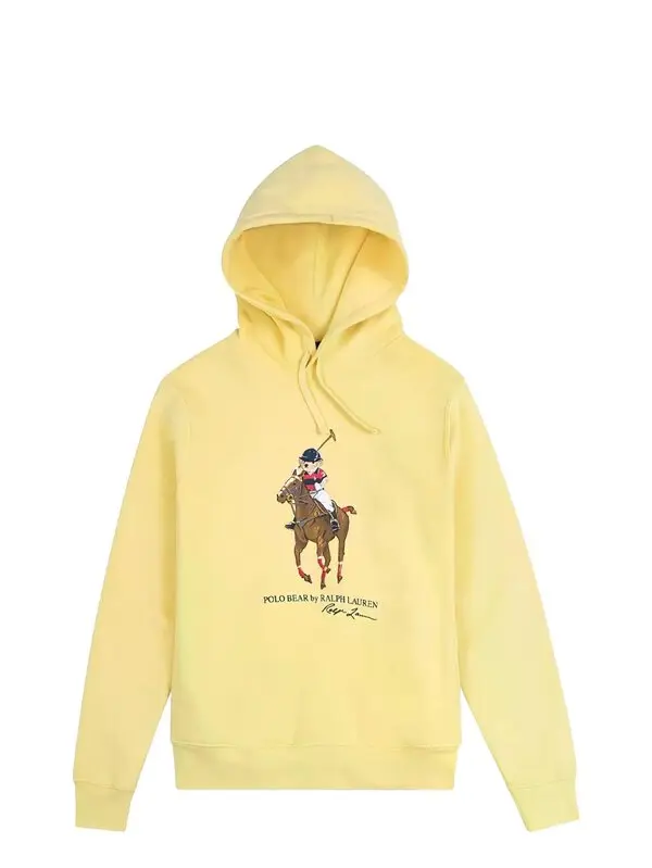 Polo Ralph Lauren Jockey-motif Cotton Hoodie - Yellow