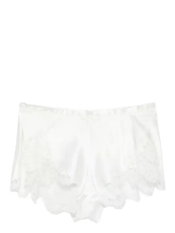 Carine Gilson Floaty Lace-silk Short - White