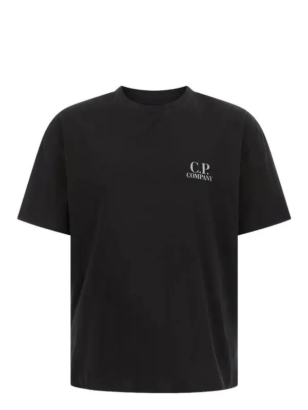 C.P. COMPANY Logo Print T-shirt - Black