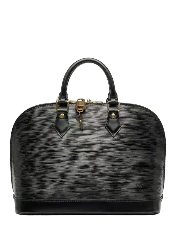 LOUIS VUITTON 1999 Epi Alma Pm Handbag - Black