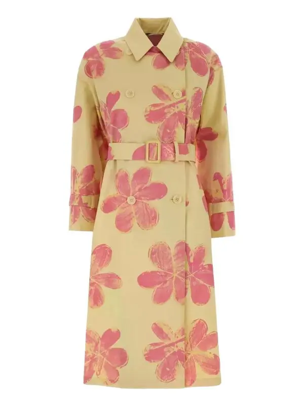 Max Mara Radioso Printed Cotton Coat - Neutrals