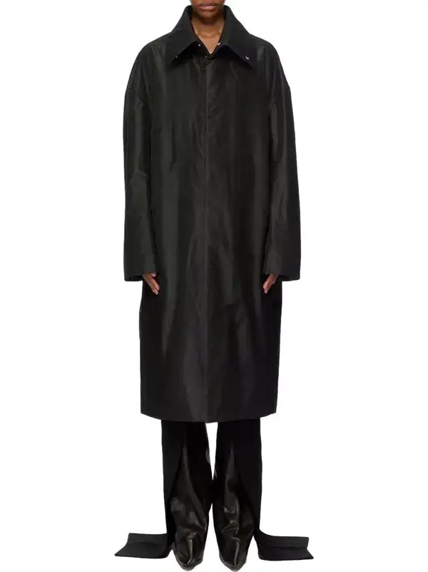 Rick Owens Dracucollar Overcoat - Black