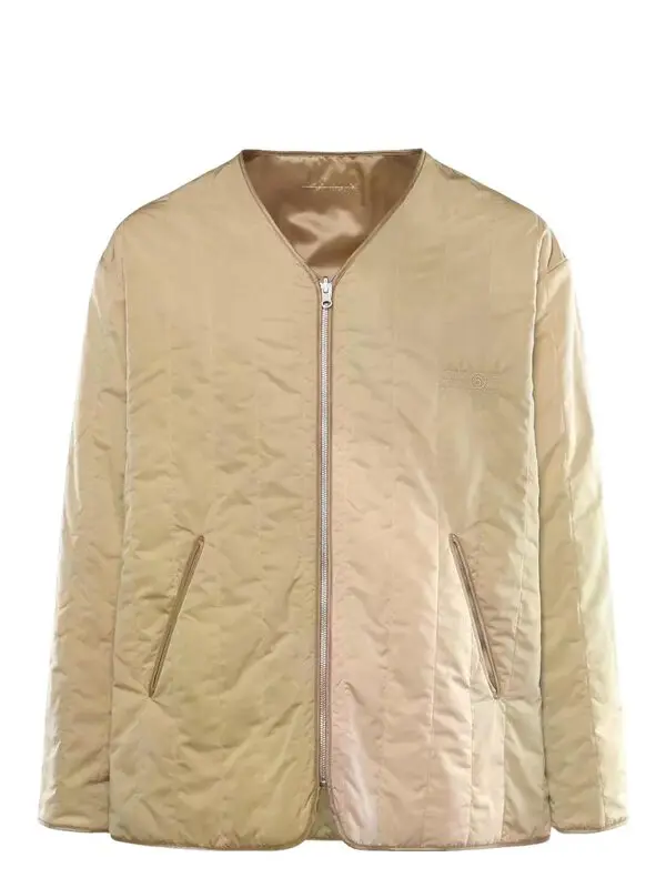 MAISON MARGIELA Quilted Zip-front Jacket - Neutrals