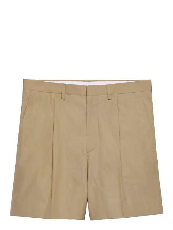 Prada Cotton Bermuda Shorts - Neutral