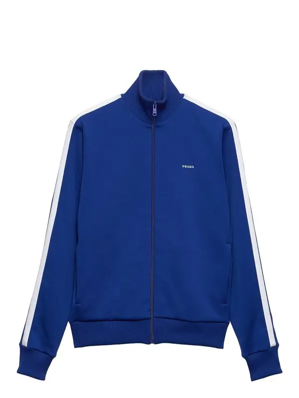 Prada Technical Fabric Blouson Jacket - Blue