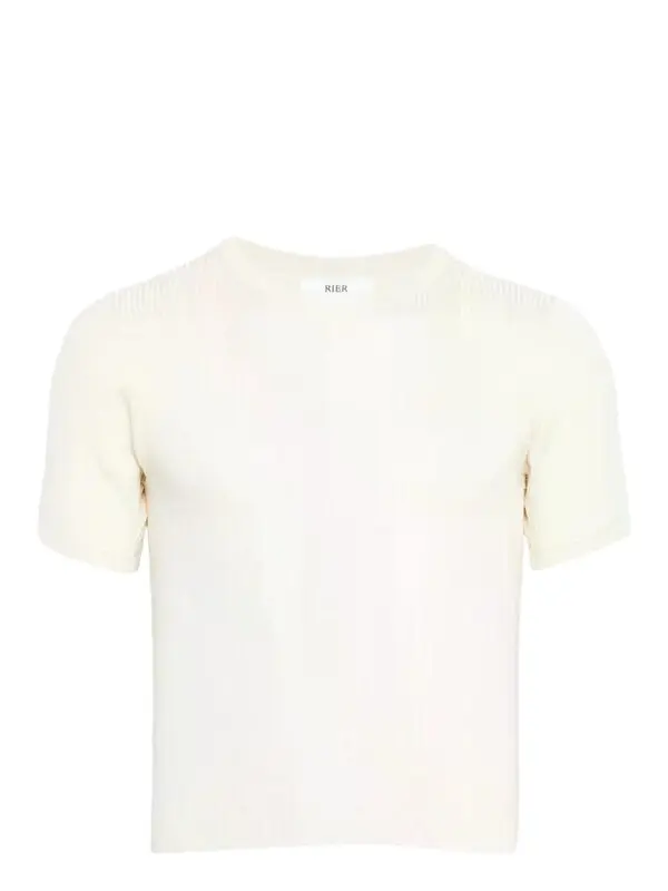 RIER Round-neck T-shirt - Neutrals