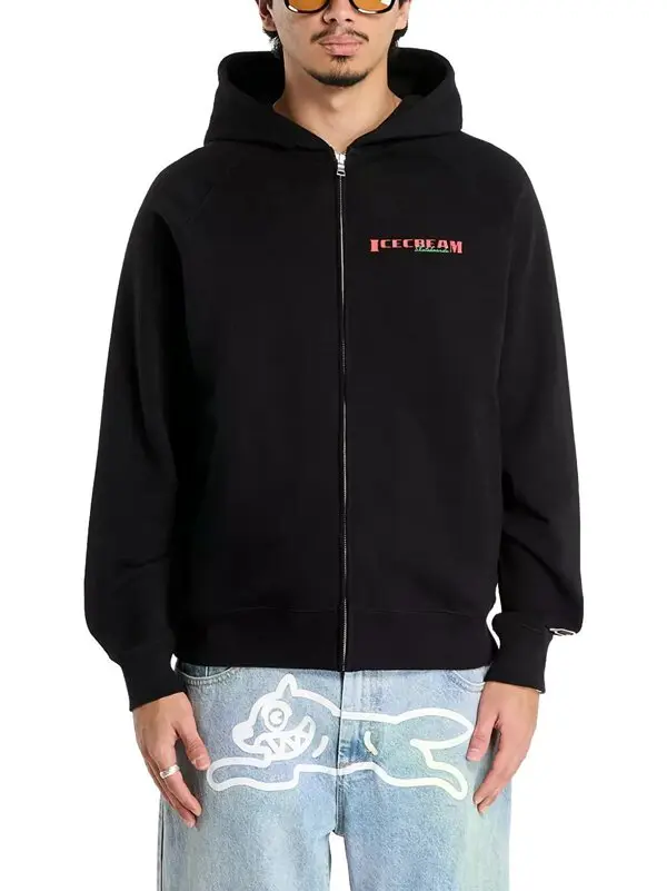 BILLIONAIRE BOYS CLUB - ICE CREAM Full-zip Hoodie - Black