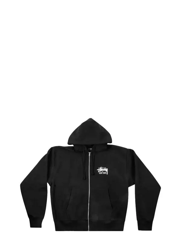 StÜssy Zip-front Hoodie - Black