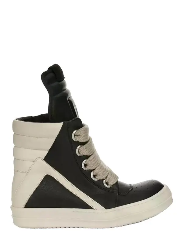 Rick Owens Jumbolace Geobasket Sneakers - Black