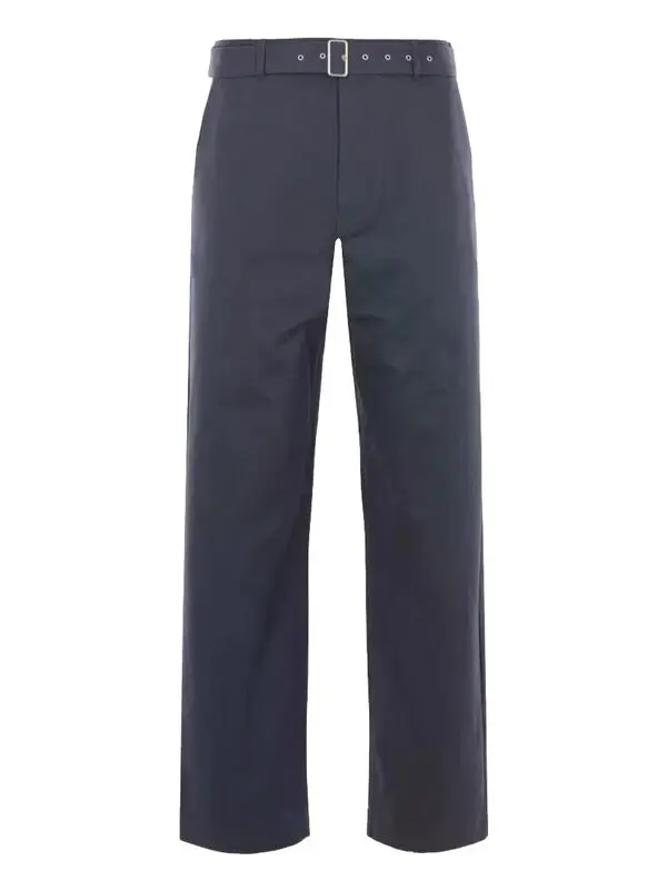 Maison Kitsuné Belt-fastening Trousers - Blue